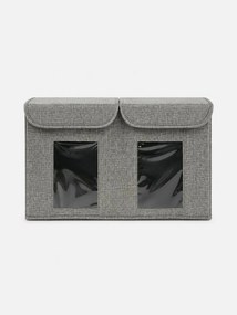 Sinsay - Skládací úložný box s okénky a víkem - šedá