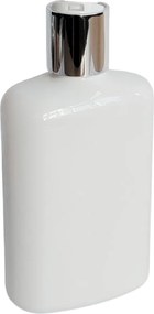 Dávkovač na mýdlo 250 ml bílý s bílo-stříbrným DISC TOP LIMA