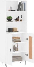 Skříň highboard bílá 69,5 x 34 x 180 cm kompozitní dřevo 3189949