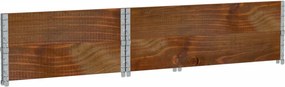 Zahradní truhlík hnědý 120 x 80 cm masivní borové dřevo 3295386