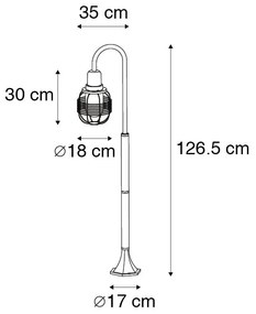 Venkovní lampa rustikální černá IP44 - Guardado