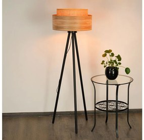 Brilagi - Stojací lampa MONTANA BOHO 1xE27/15W/230V hnědá/černá
