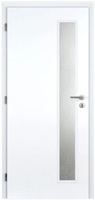 Doornite Basic Interiérové dveře Vertika, 70 L, 746 × 1983 mm, lakované, levé, bílé, prosklené