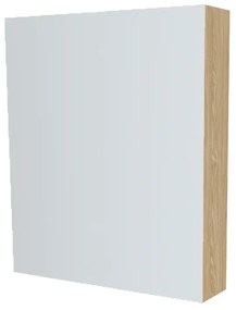 Mereo, Mereo Koupelnová zrcadlová skříňka 60 cm, galerka, 1x dvířka levá, Multidecor, Dub olejovaný, MER-CN798G61DUO1