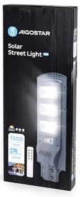 Aigostar - LED Solární pouliční lampa se senzorem LED/150W/3,2V IP65 6500K + DO