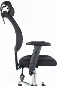 Černé kancelářské křeslo FLEXISEAT Q-118RC