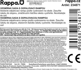 RAPPA Vesmírná sada figurek s jeřábem a odpalovací plošinou / 3 figurk