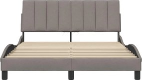 Rám postele bez matrace Hanko taupe 140 x 200 cm textil 3310395