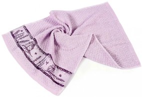 Kuchyňská froté utěrka/malý ručník Levandule na světle fialovém