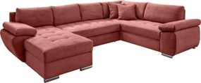 XXXLutz SEDACÍ SOUPRAVA, textil, korály Livetastic - Sedací soupravy - 002310003036