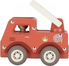 Little Dutch Hasičské auto dřevěné / od 18 měsíců