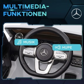 HOMCOM Dětská elektrická vozidla Elektrické auto na dálkové ovládání, dětské auto s MP3 přehrávačem, světlomety, dětské vozidlo, pro děti od 3 do 8 l…