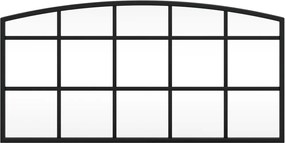 vidaXL Nástěnné zrcadlo černé 60 x 30 cm oblouk železo [358636]
