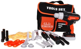 RKToys Dětská sada nářadí s taškou a aku vrtačkou