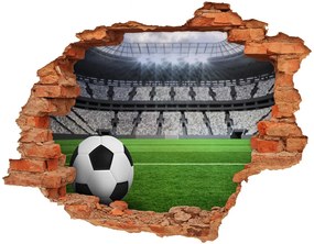 Wallmuralia Fototapeta díra na zeď 3D Míč na stadioně 90x70 cm