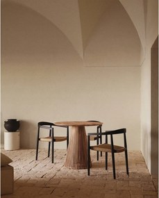 Kulatý jídelní stůl z teakového dřeva v přírodní barvě ø 90 cm Jeanette – Kave Home