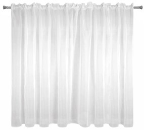 ZÁCLONA NA PÁSCE LUCY 400X150 CM BÍLÁ