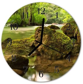 Nástěnné hodiny obrazové na skle - Příroda