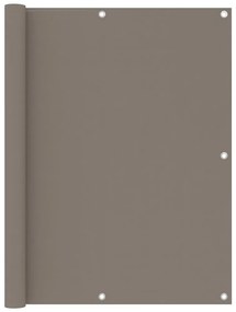 Balkónová zástěna taupe 120 x 600 cm oxfordská látka 134995