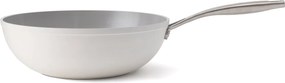 Elmich Nepřilnavá keramická pánev wok Zen Ø 28 cm - krémově bílá