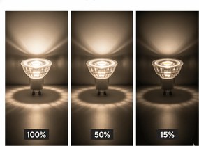 Krokově stmívatelná LED žárovka OSRAM GU10 3,7W 3-STEP DIM 2700K 350LM