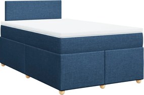 Box spring postel s matrací modrá 120x200 cm textil 3286646