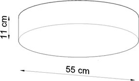 Stropní svítidlo SOLLUX Arena 55cm E27 4x60W bez zdroje SL.0917 černá