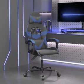 Herní židle černá a modrá umělá kůže 3143842