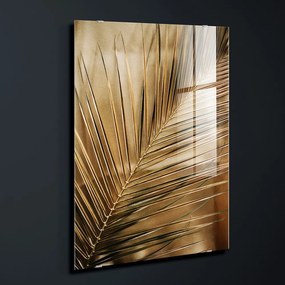 Tištěný skleněný obraz 80x120 cm Gold Palm – Styler