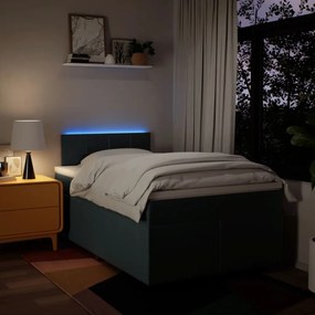 Box spring postel s matrací černá 120x190 cm textil 3288133