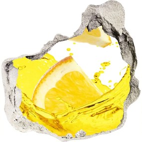 Wallmuralia Fototapeta díra na zeď Plátky citronu 75x75 cm