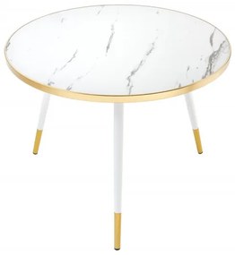Bílý konferenční stolek Paris 60 cm
