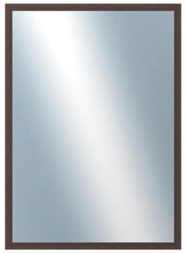 DANTIK - Zarámované zrcadlo - rozměr s rámem cca 50x70 cm z lišty KASETTE hnědá (2757)