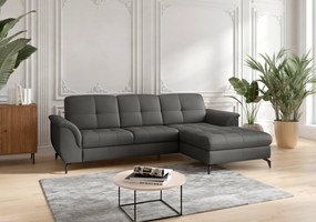 XXXLutz ROHOVÁ SEDAČKA, textil, kůže, antracitová Sit & More - Sedací soupravy - 000144016301