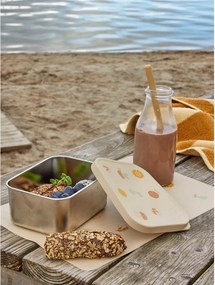 Nerezový dětský svačinový box ve stříbrné barvě Agnes – Bloomingville Mini