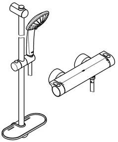 GROHE 34195001 -Termostat. baterie GROHTHERM 2000 s EUPHORIA 110 soupravou chrom