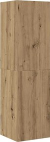 Sada 4 kusů nástěnné TV skříňka dub artisan kompozitní dřevo 3329218