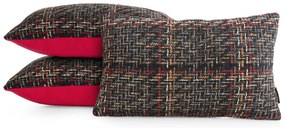VÁNOČNÍ DEKORAČNÍ POVLAK NA POLŠTÁŘ PATTERN 1KS 30X50 CM VZOROVANÁ