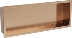 Mexen X-Wall-R nástěnná polička s límcem 60 x 20 cm, kartáčovaná měď - 19C0602010