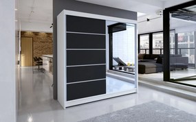 ADRK Furniture Posuvná skříň s zrcadlem CARO 180 ADRK-SW-CAR-WB-180