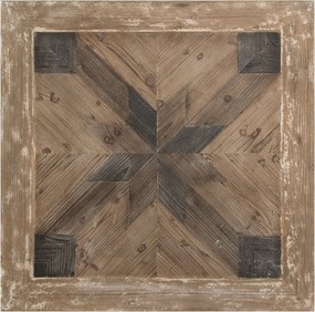 Dřevěný konferenční stolek Jacques s patinou - 90*90*50 cm
