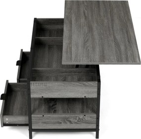 Konferenční stolek CT-I1201 GREY, mdf, šedý dub (100 x 50) cm Šedá