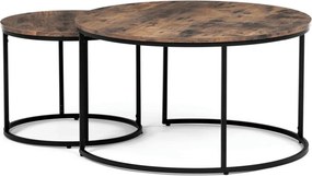 Konferenční stolek 80x80x45cm AF-3002 OLW, mdf, old wood