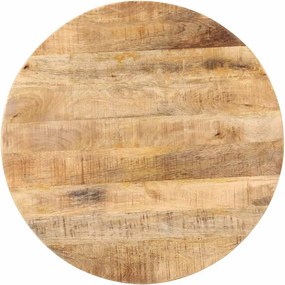 Bistro stůl kulatý Ø 70 x 75 cm hrubé mangovníkové dřevo 320267