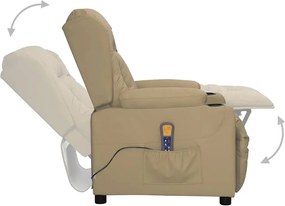 Masážní křeslo cappuccino umělá kůže 339077