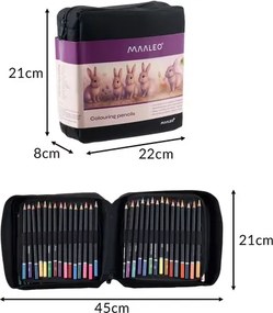 Pastelky Art Set 120 barev v pouzdře + Skicář + Kreslicí sešit