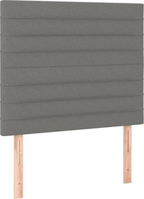Box spring postel s matrací tmavě šedá 120x200 cm textil 3136662