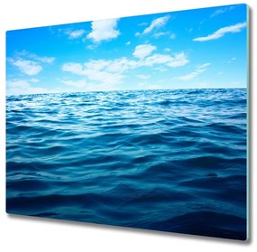 Skleněná krájecí deska Mořská voda 60x52 cm