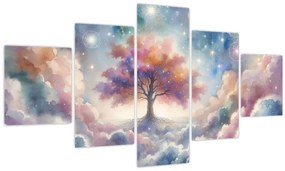 Obraz - Strom života v oblacích (125x70 cm)