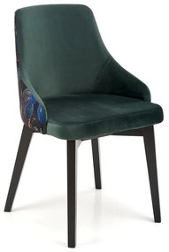Jídelní židle Endo, zelená / černá